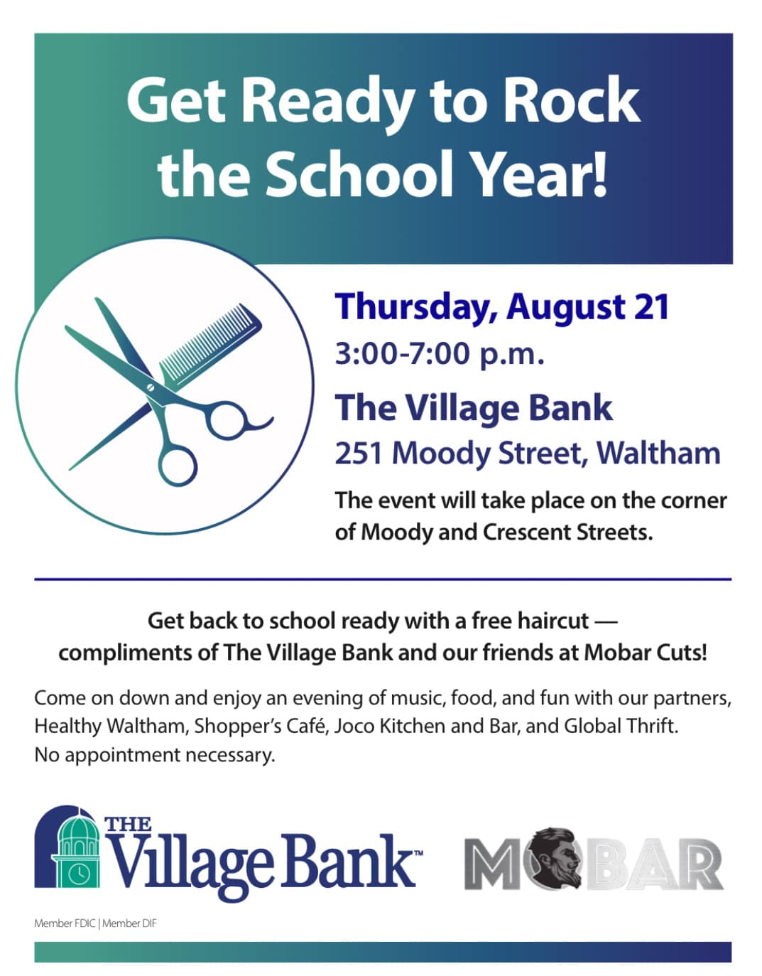 Free back-to-school haircuts by MOBAR – Waltham Times