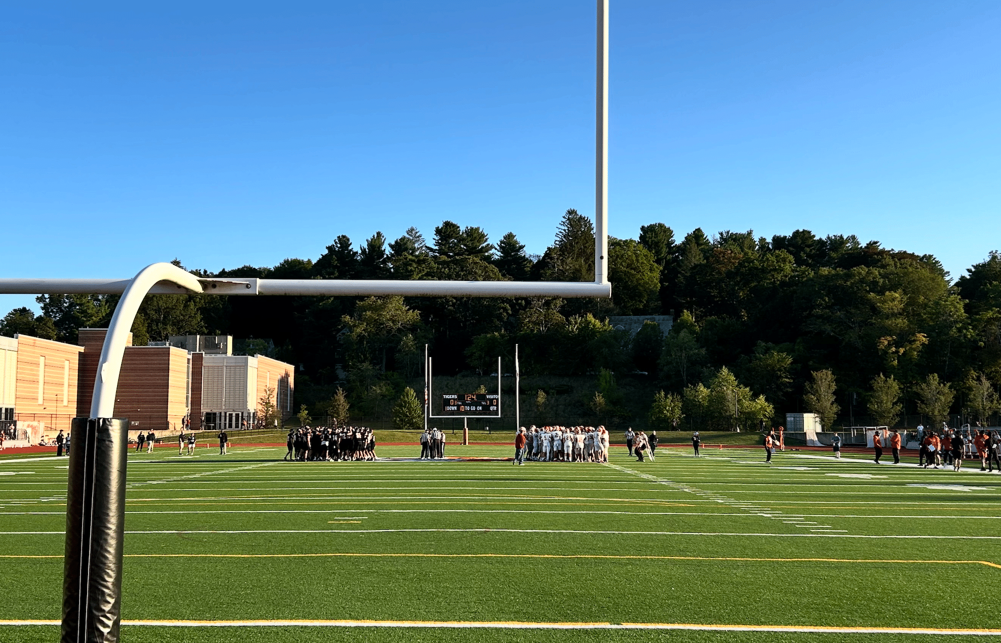 Hawks football team falls to Newton North under the lights – Waltham Times