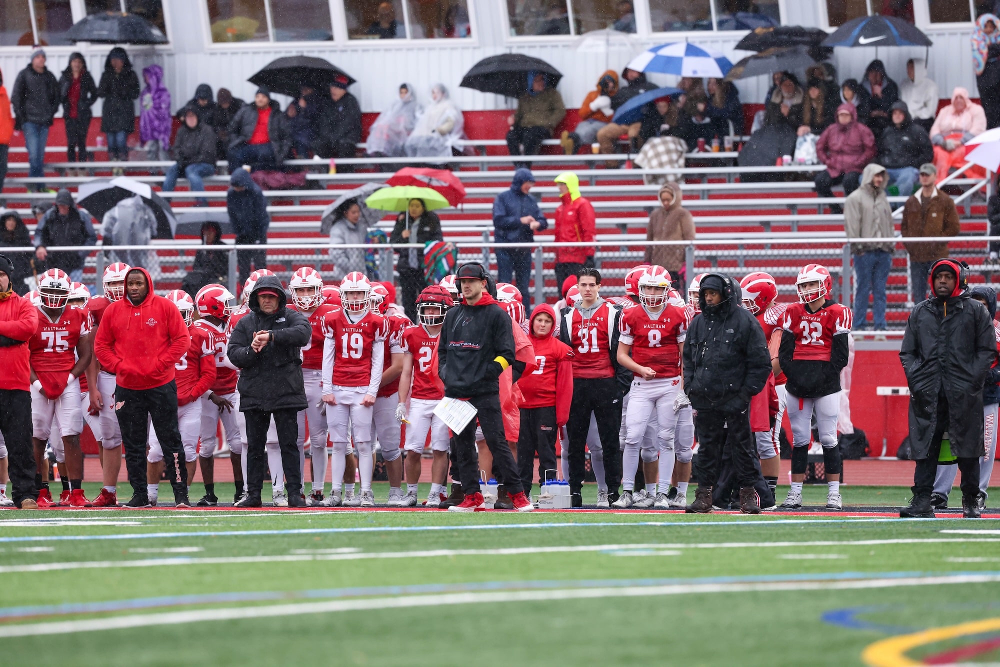 Waltham High School football team stamps season with big Thanksgiving ...